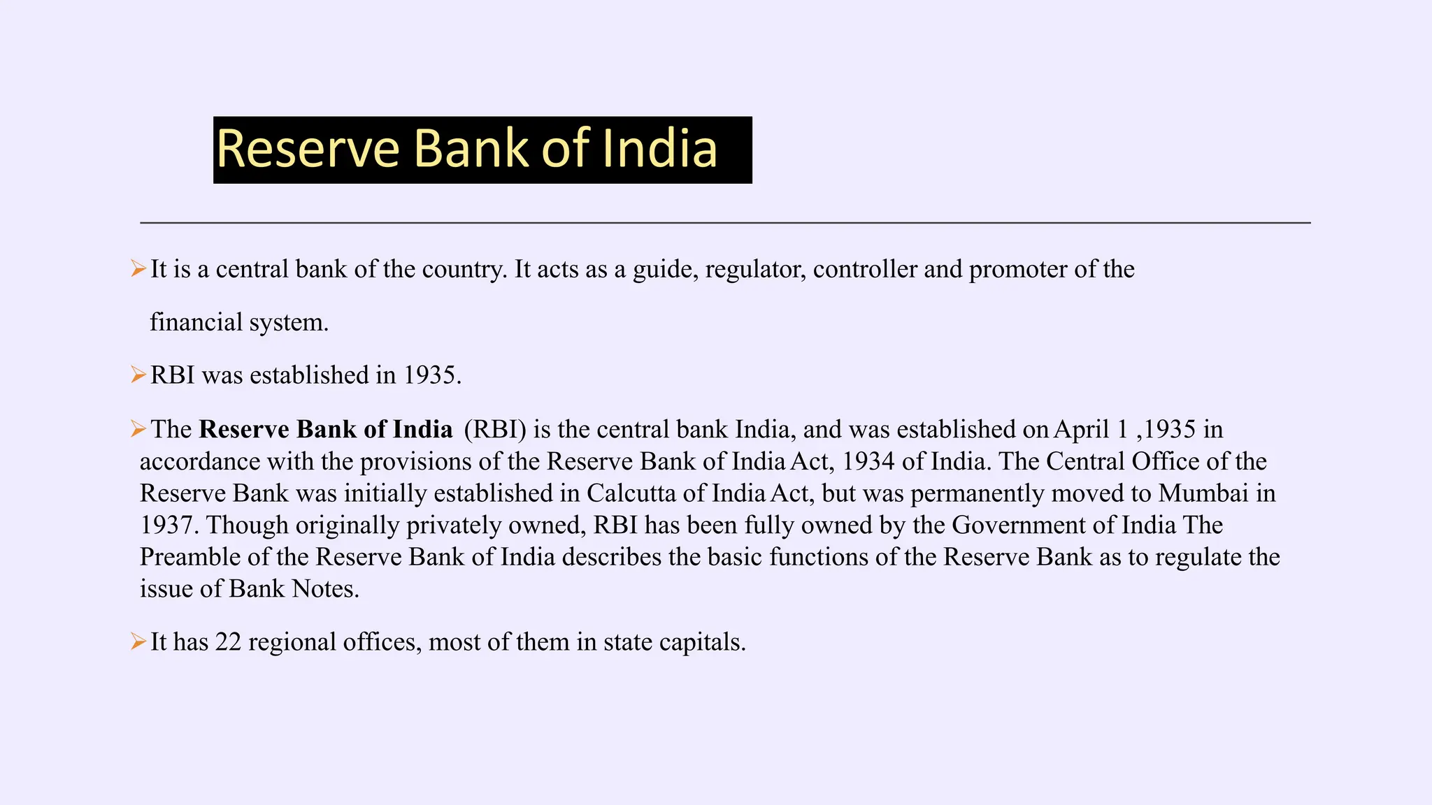 Presentation on RBI and its functions , advantage and disadvantage | PPTX