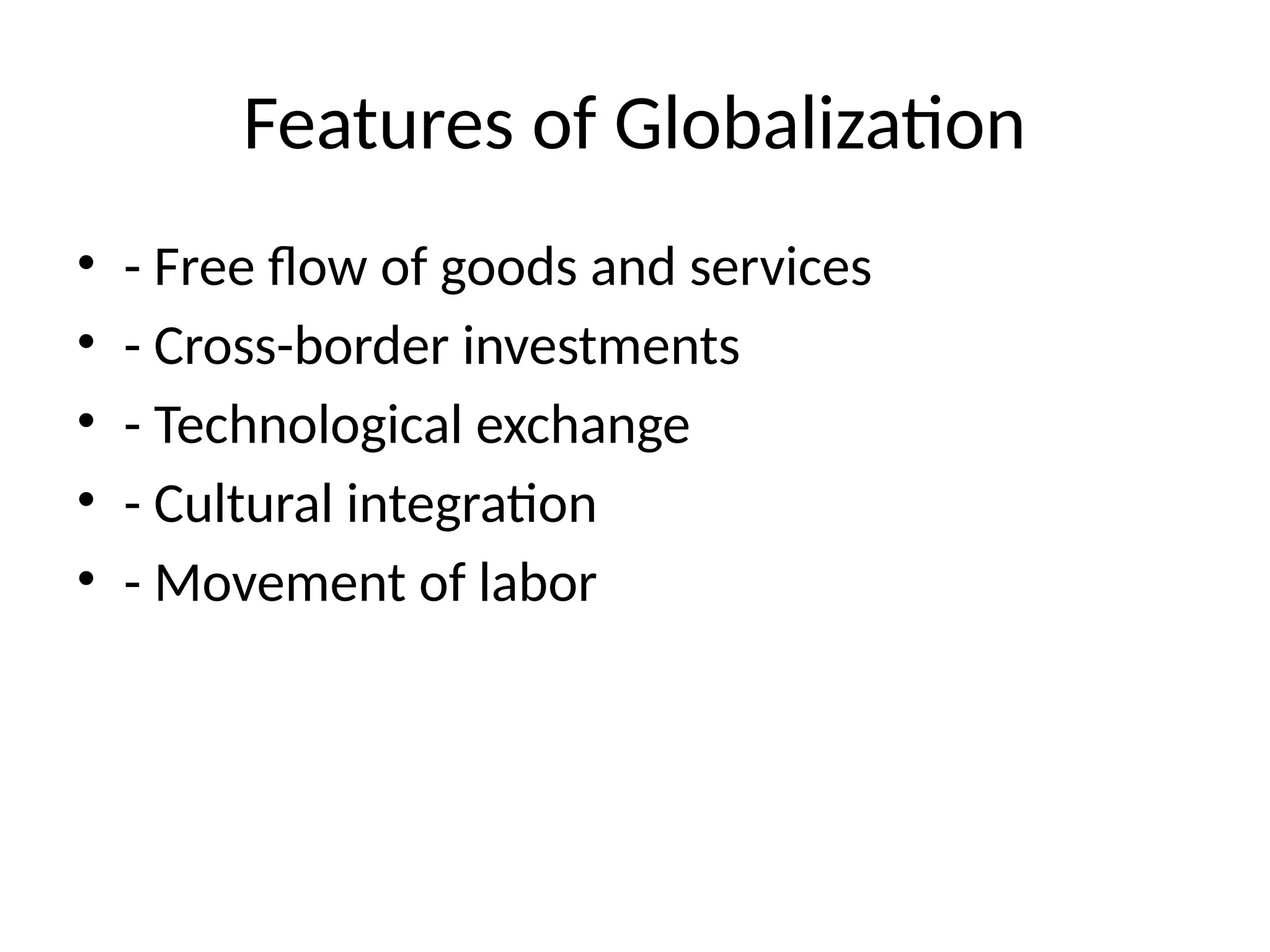 Economics Presentation Globalization Pptx