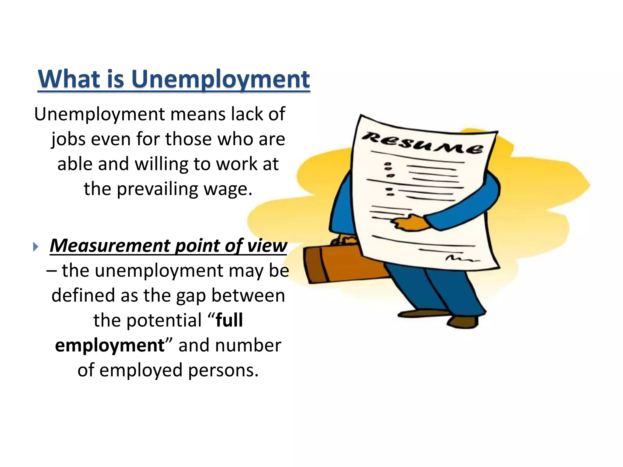 Economics presentation unemployment | PPTX
