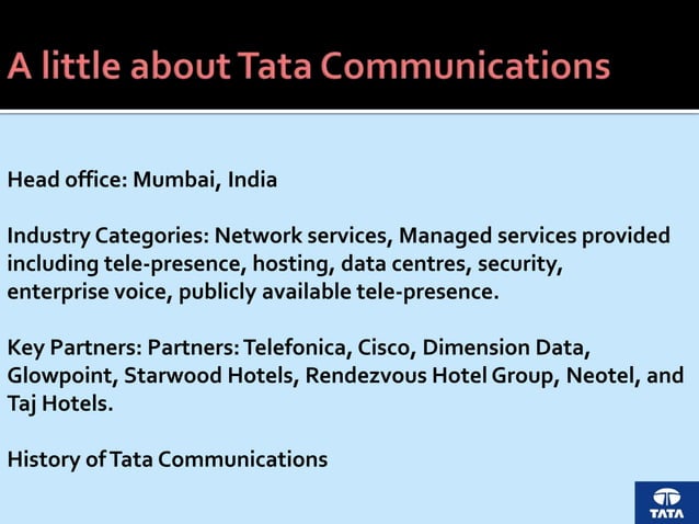 Economics (tata communication) | PPT