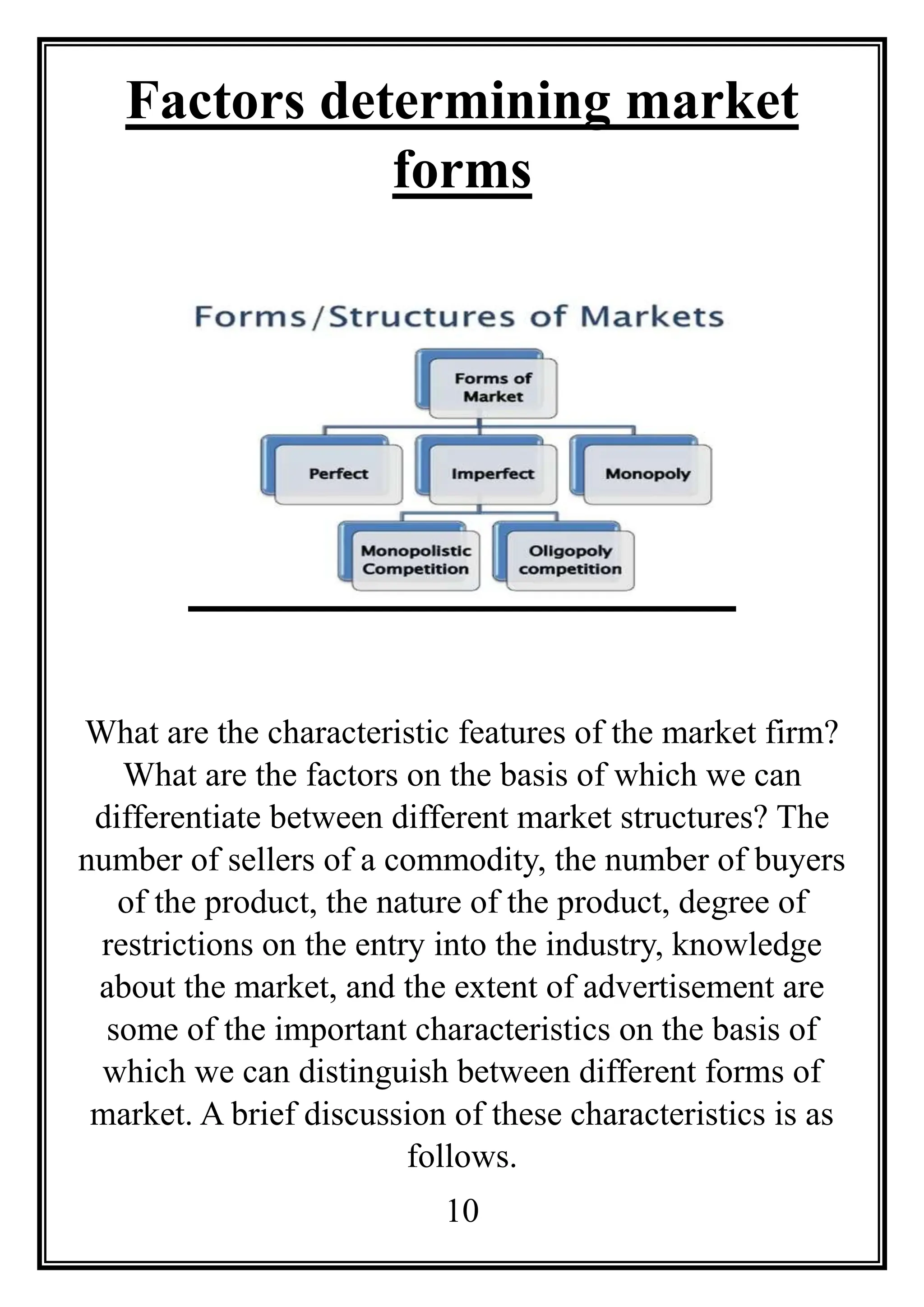 Economics Project (Main forms of Market) | DOCX