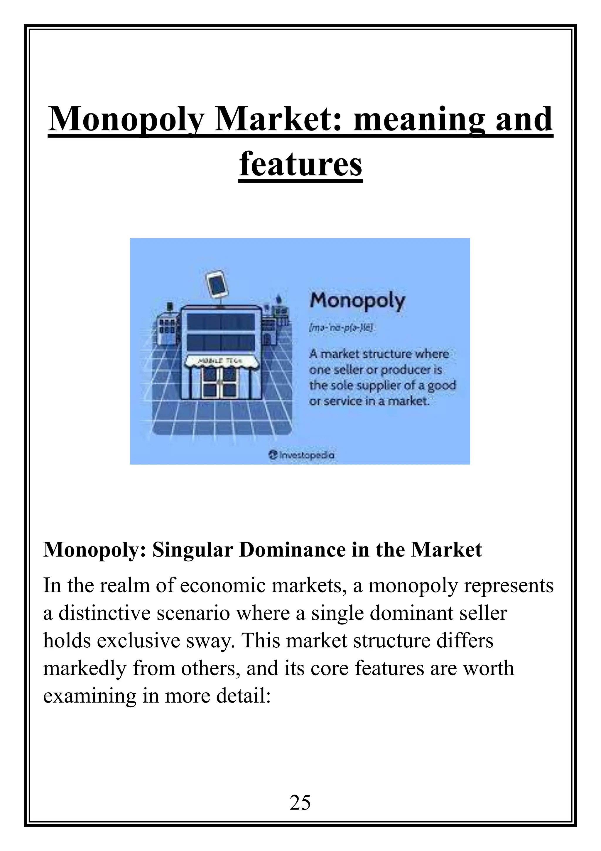 Economics Project (Main forms of Market) | DOCX