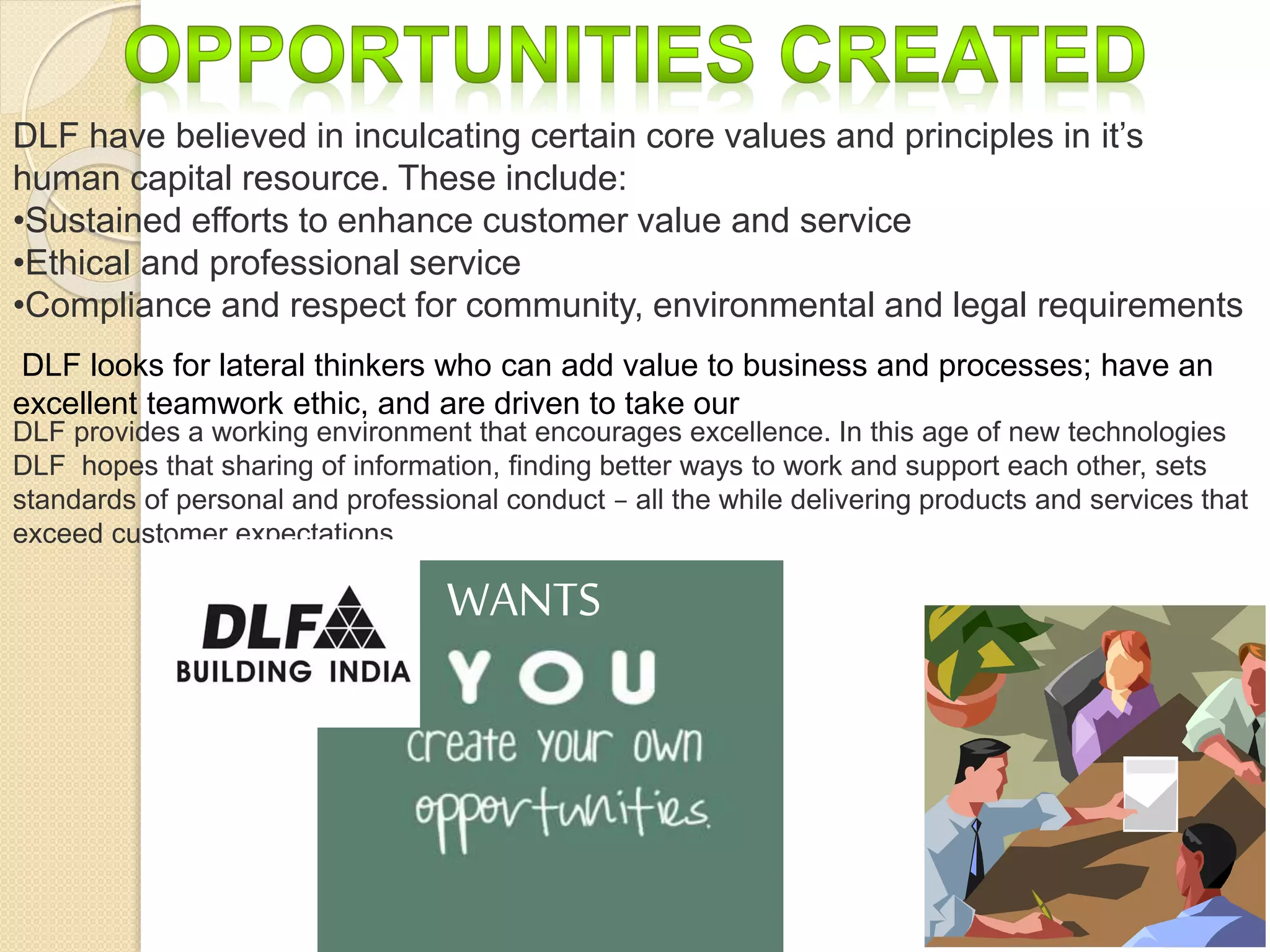 DLF manufacturing company case study | PPTX