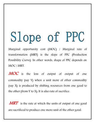 Economics project on Production Possibilty Curve | DOCX