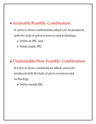 Economics project on Production Possibilty Curve | DOCX