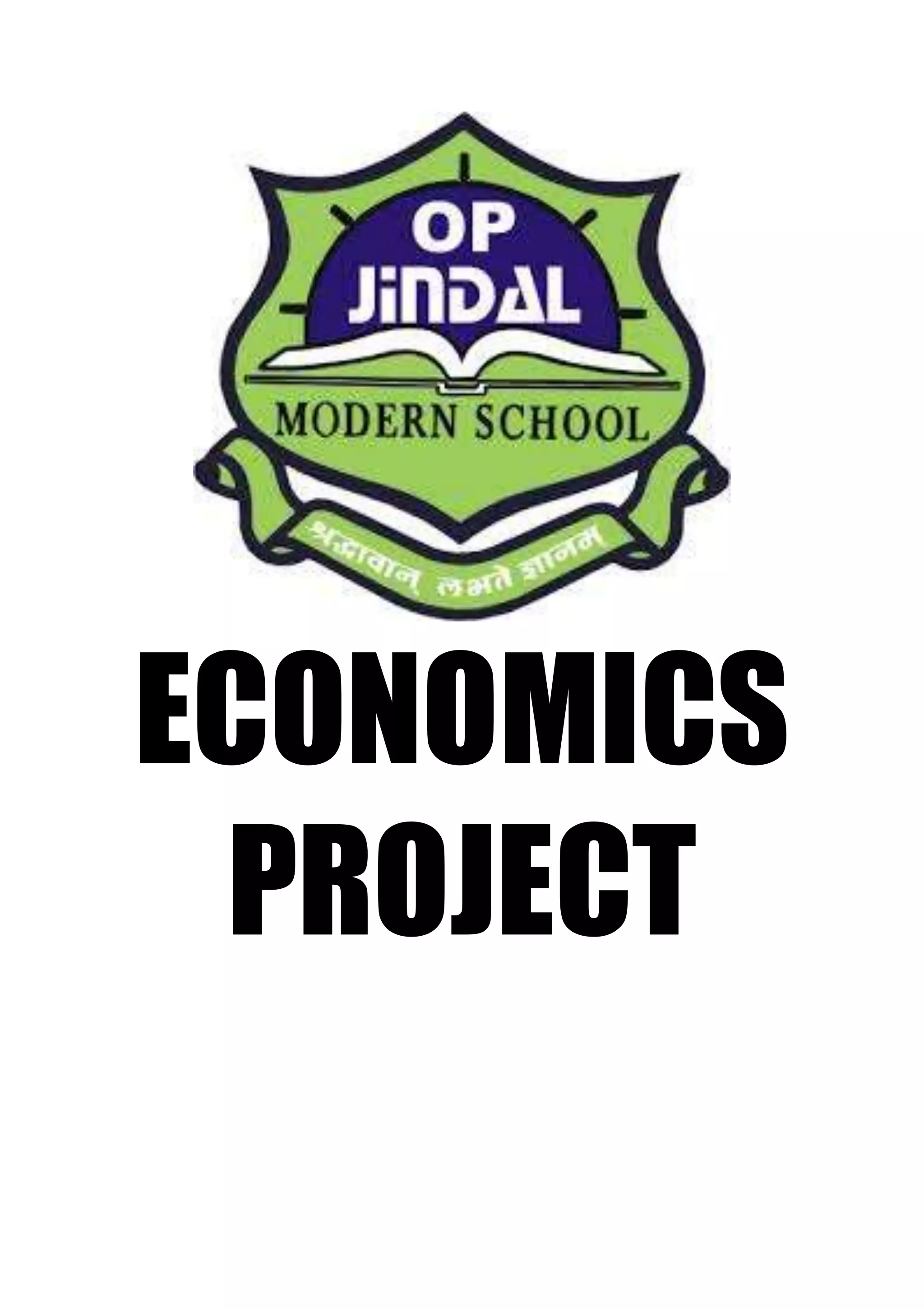 Economics project | DOCX