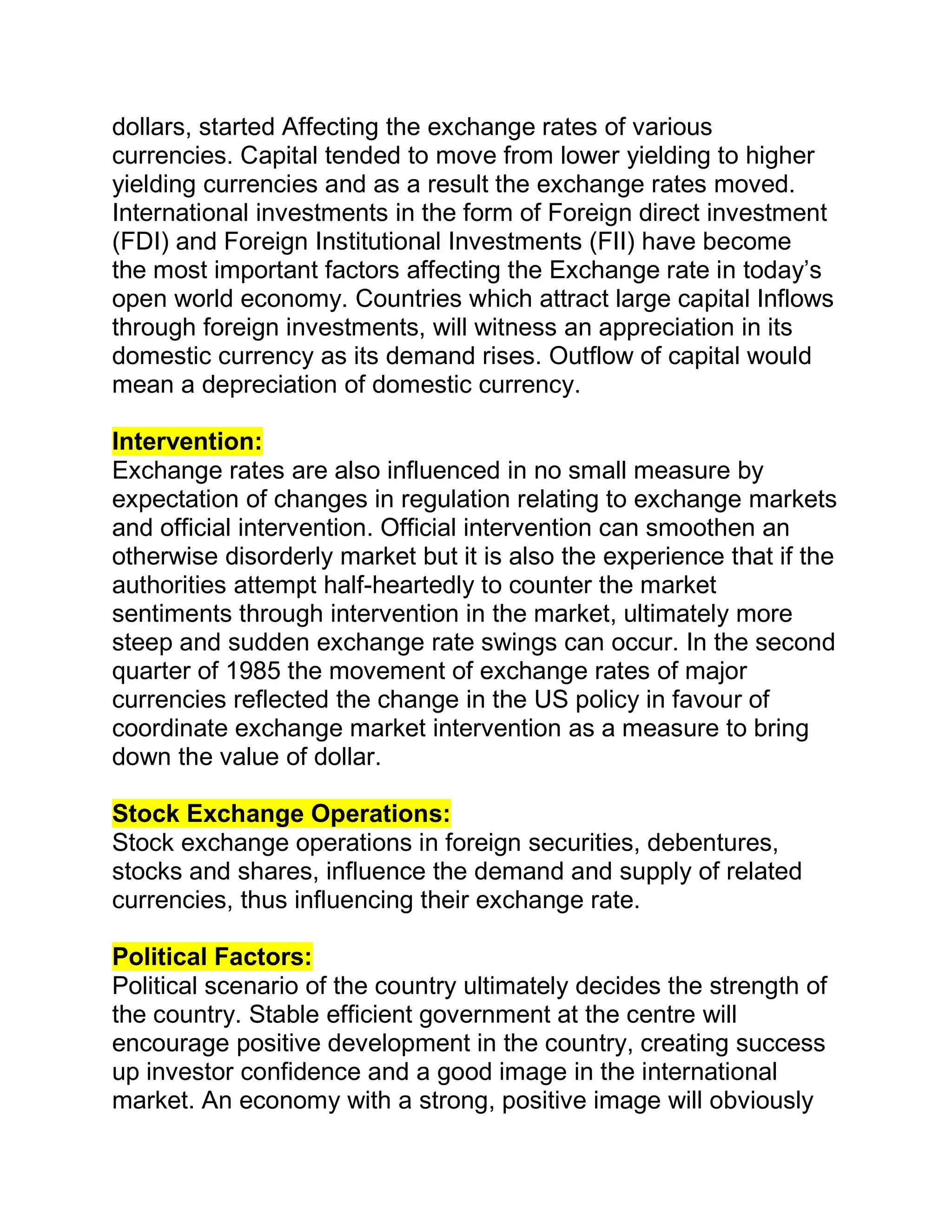 Economics Project Class 12 (Foreign Exchange Markets) | PDF