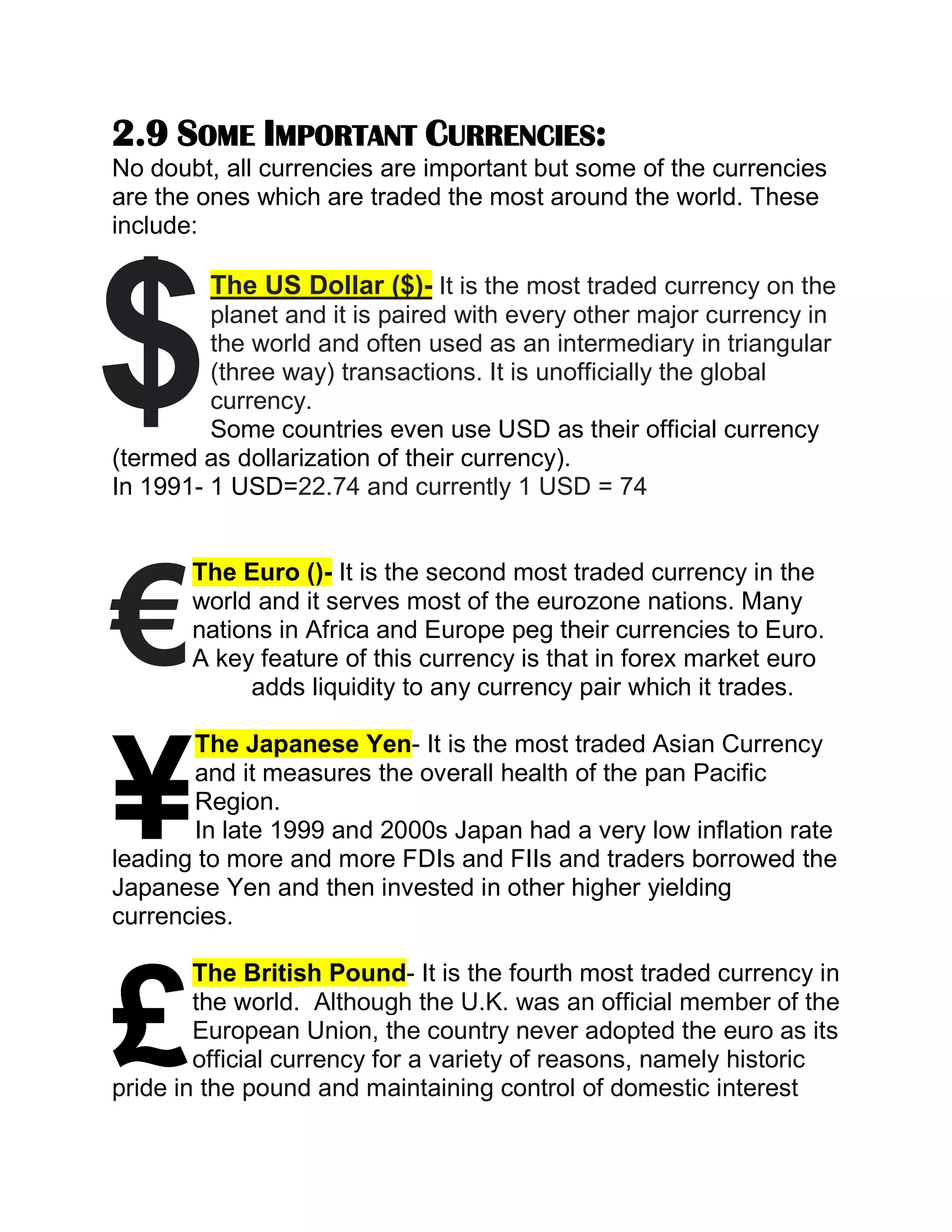 Economics Project Class 12 (Foreign Exchange Markets) | PDF