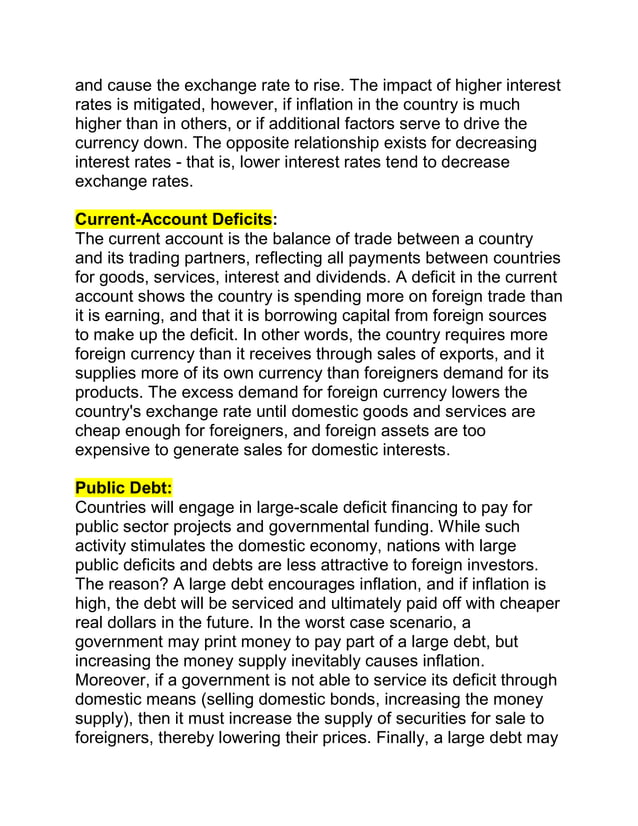 Economics Project Class 12 (Foreign Exchange Markets) | PDF | Stocks ...