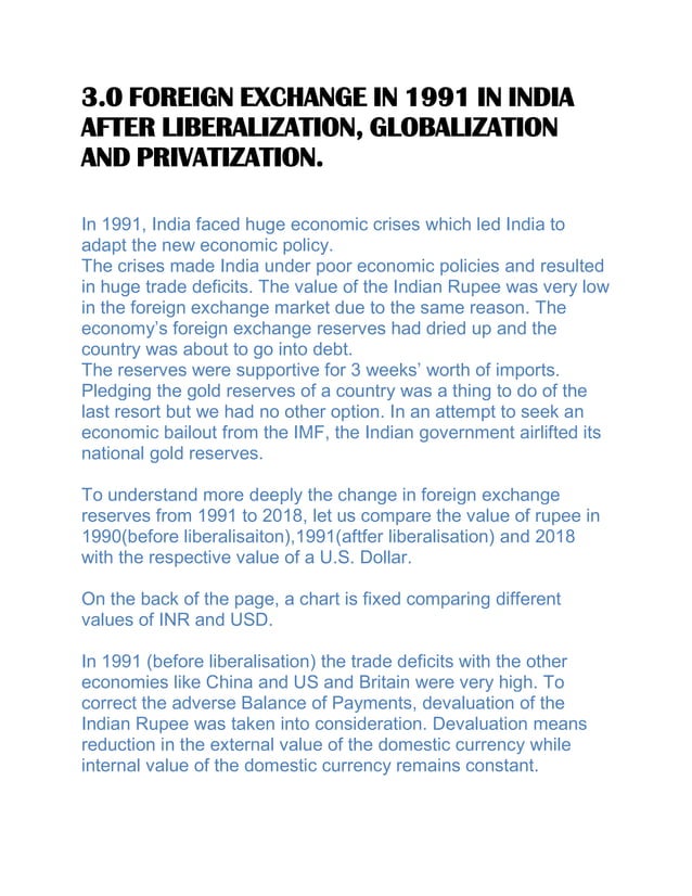 Economics Project Class 12 (Foreign Exchange Markets) | PDF | Stocks ...