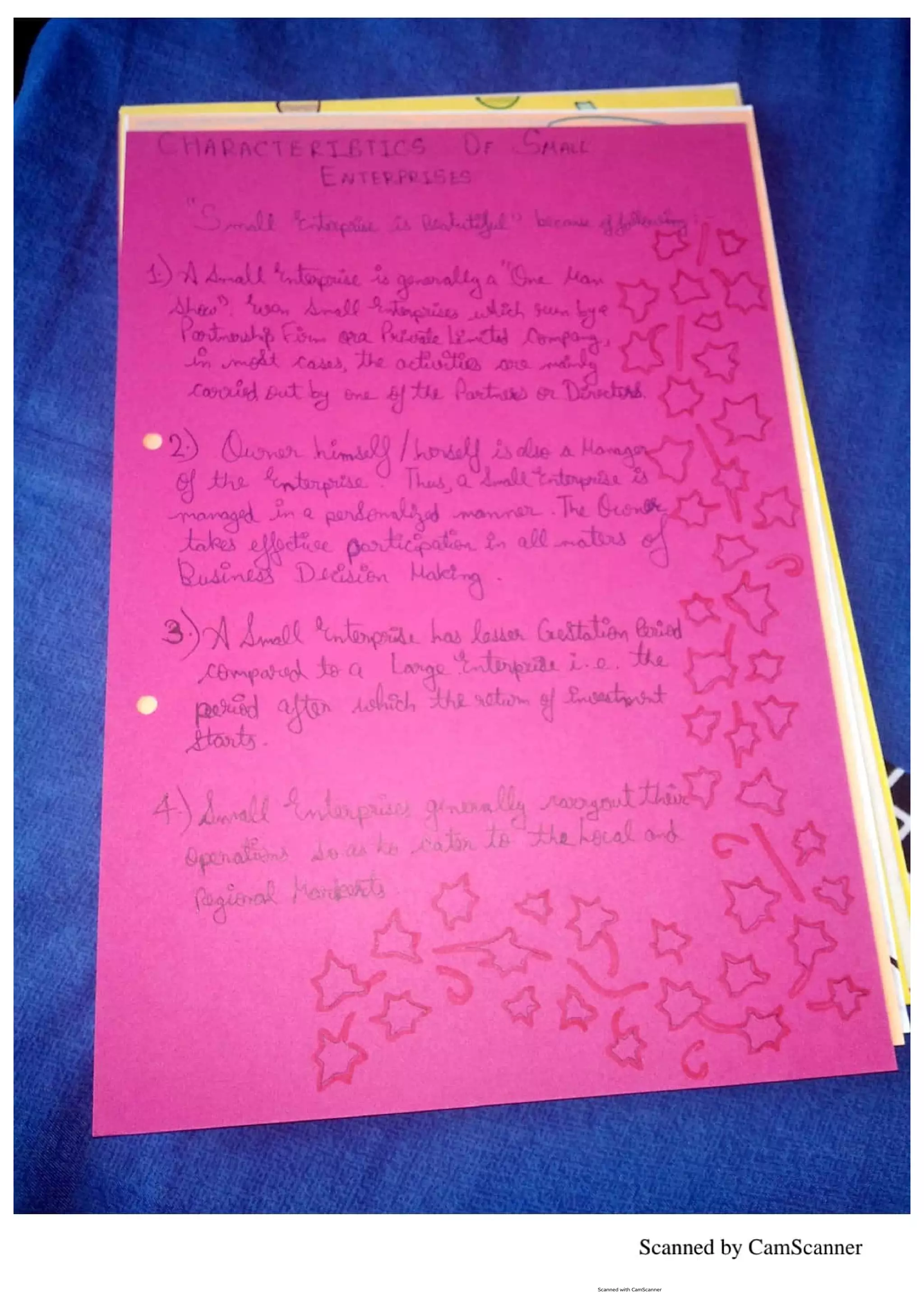 Economics project on Small Scale Industries for class 12. | PDF