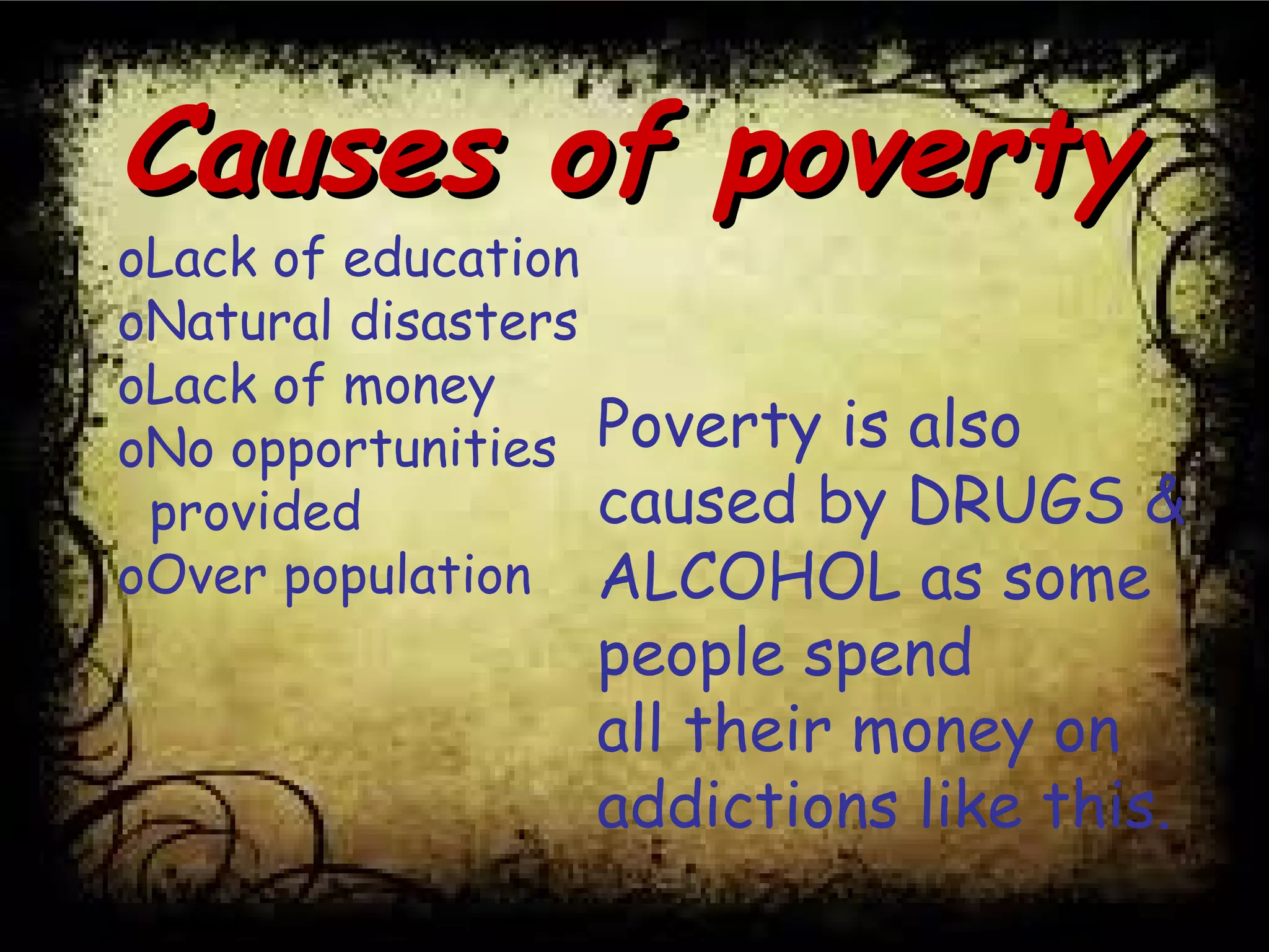 Economics project on poverty | PPT