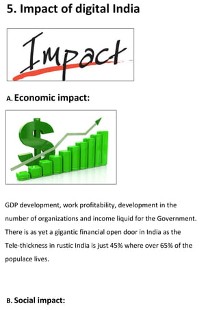CBSE economics Project class 12 Digital India | PDF