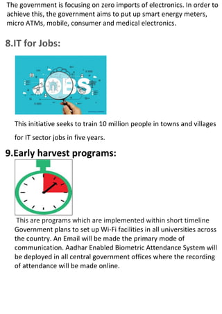 CBSE economics Project class 12 Digital India | PDF