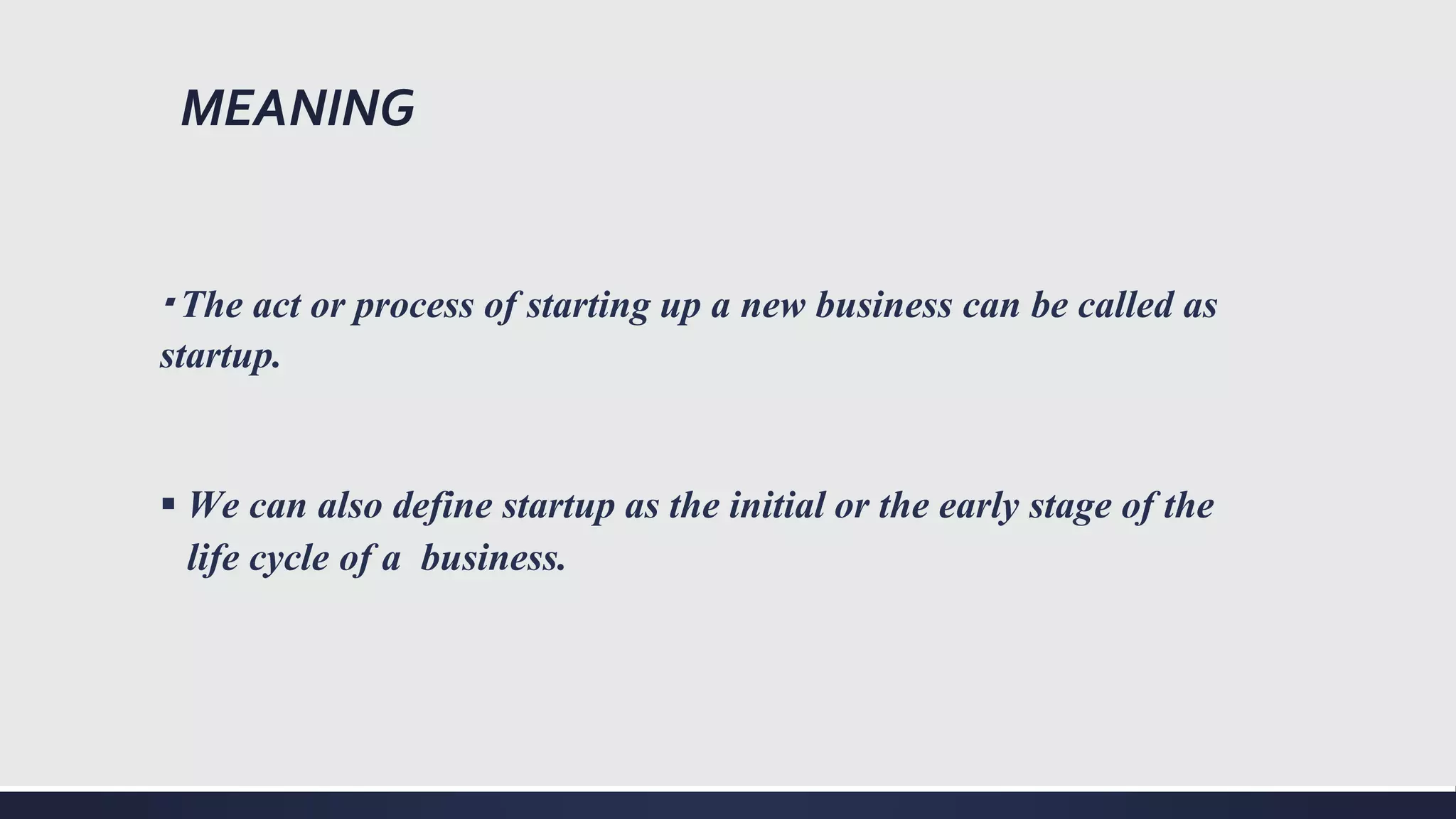 Economics project on start ups in india. | PPTX