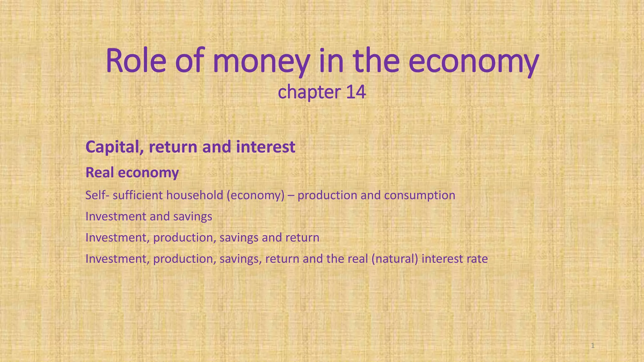 Economics role of money | PPTX