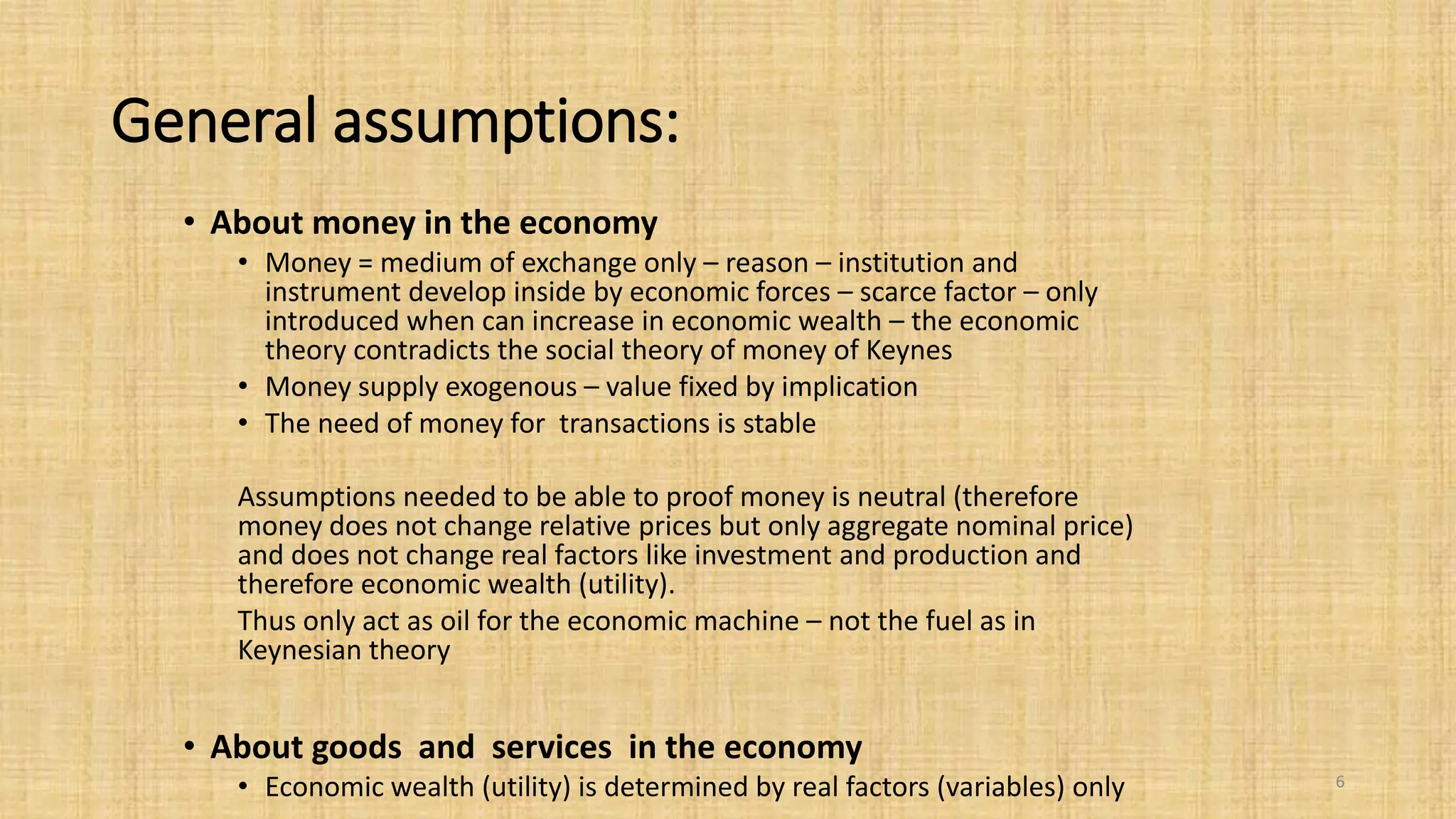 role of money in the economy | PDF