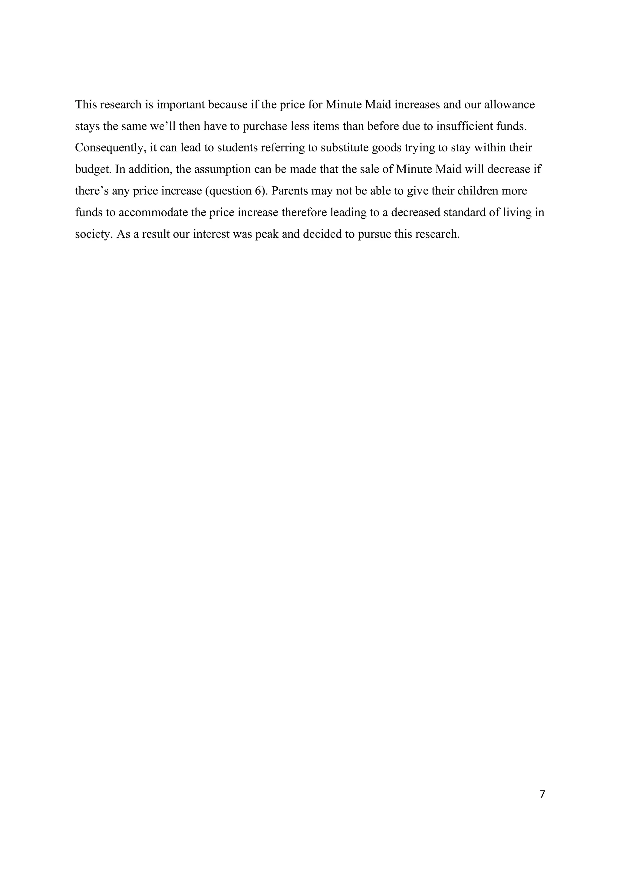 CSEC Economics SBA - Total Marks (Demand & Supply) | PDF