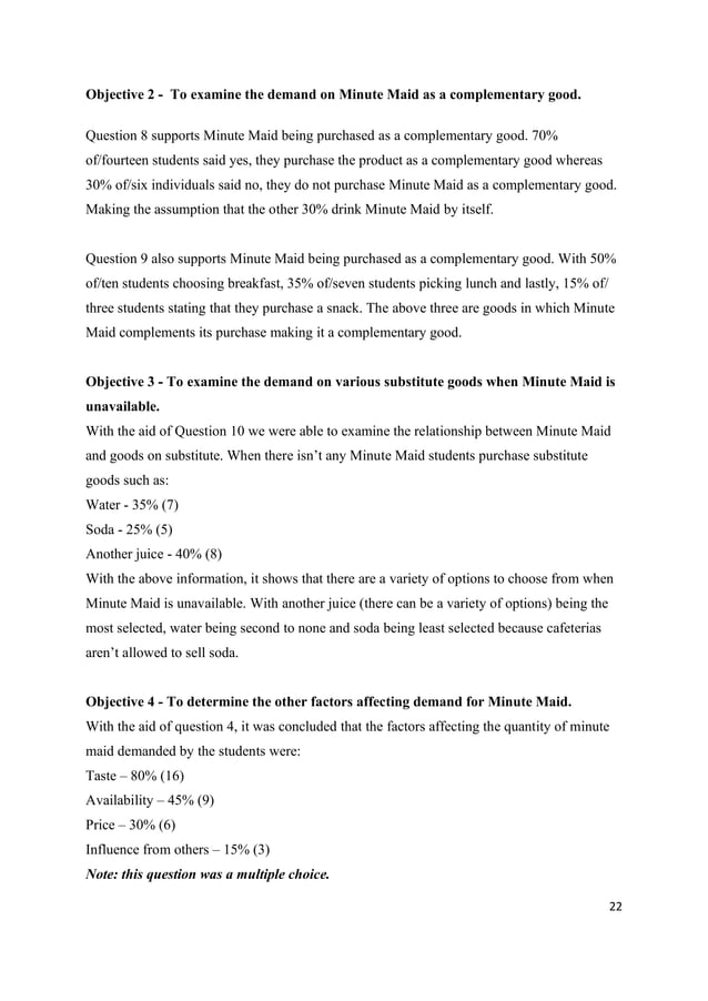 CSEC Economics SBA - Total Marks (Demand & Supply) | PDF | Educational ...