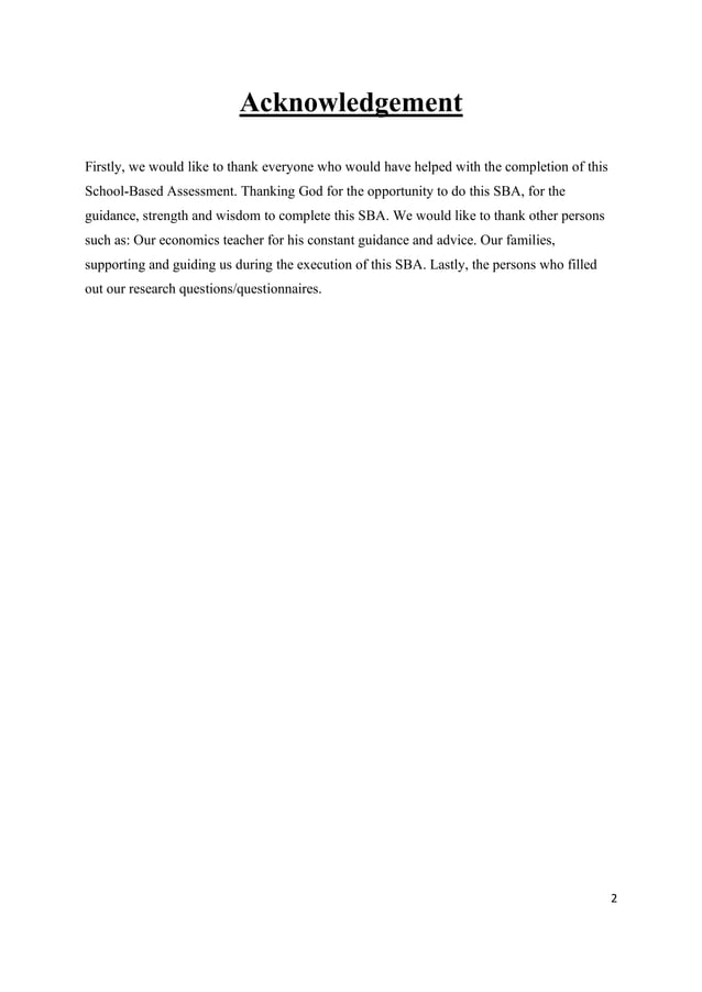 CSEC Economics SBA - Total Marks (Demand & Supply) | PDF | Educational ...