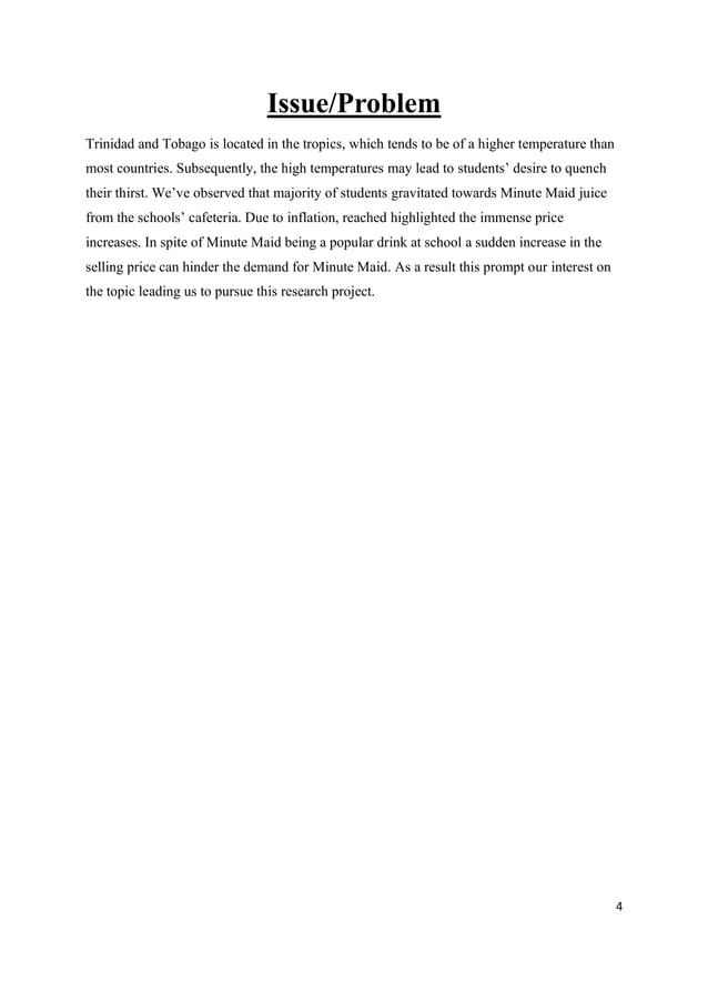 CSEC Economics SBA - Total Marks (Demand & Supply) | PDF | Educational ...