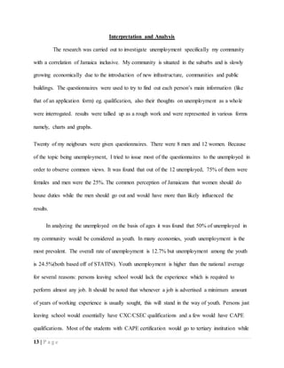 Economics CSEC SBA Sample | DOCX