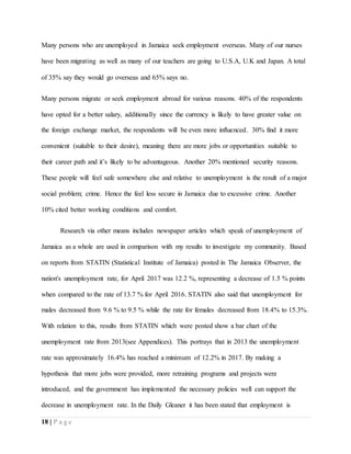 Economics CSEC SBA Sample | DOCX