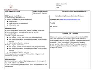 Economics section 1.3 market failure | DOCX | Educational Assessment ...