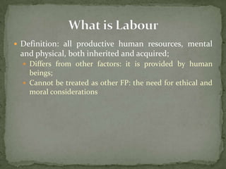 Theory of Labour | PPTX