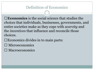 Economics slides | PPTX