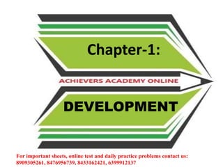 Chapter -1 Development | PPT