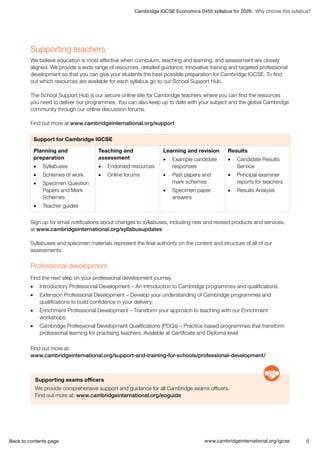 Economics syllabus 2026.pdf for IGCSE subject | PDF