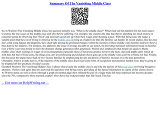 Economic Status Of The Middle Class | PPT