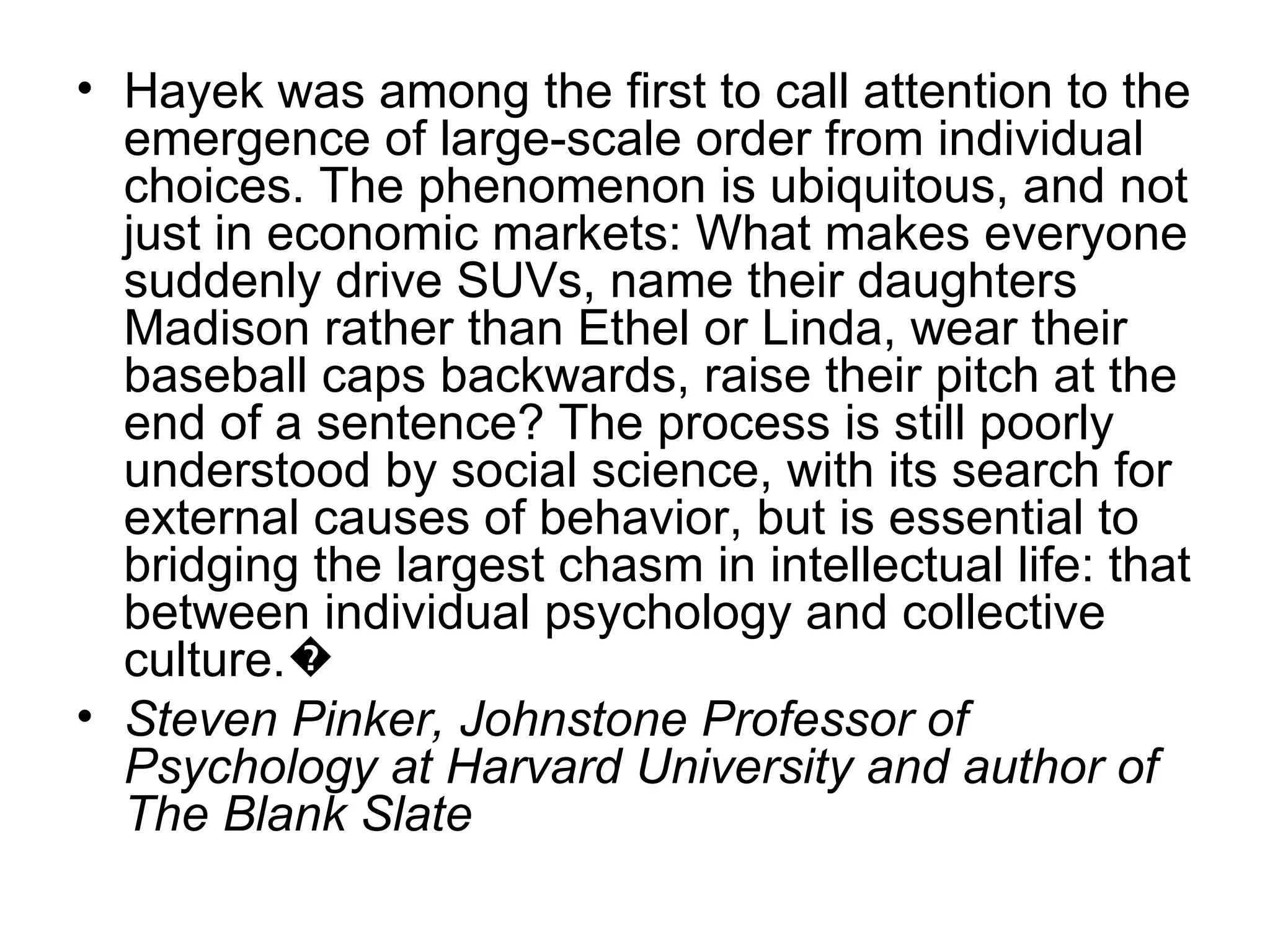 Economics & The Complexity Vision | PPT