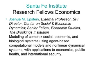 Economics & The Complexity Vision | PPT