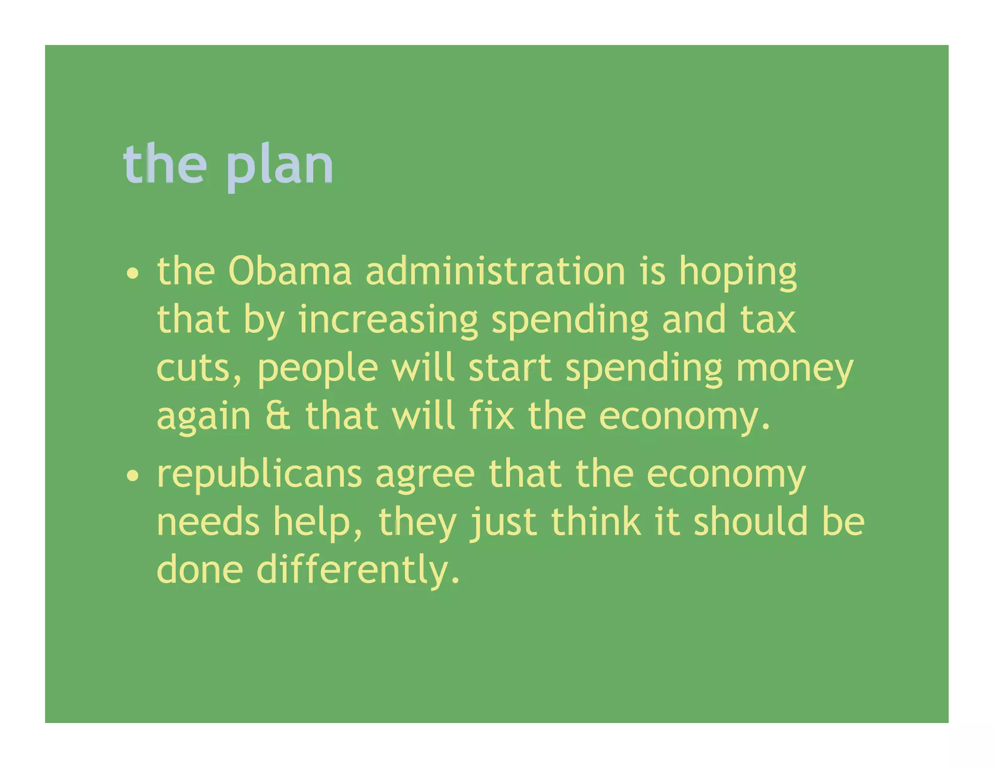 Economic Stimulus Package | PDF