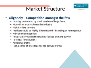 Market structures in economics and uses. | PPT
