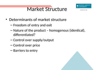 Market structures in economics and uses. | PPT
