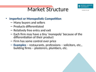 Market structures in economics and uses. | PPT