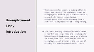 Economics Unemployment, Its Causes and Types.pptx