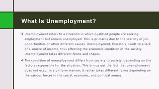 Economics Unemployment, Its Causes and Types.pptx