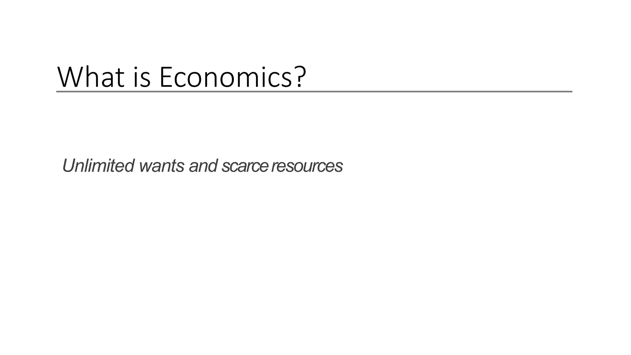 Economics unit 1 | PPTX