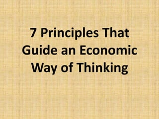 Economics unit 1 slide show | PPTX