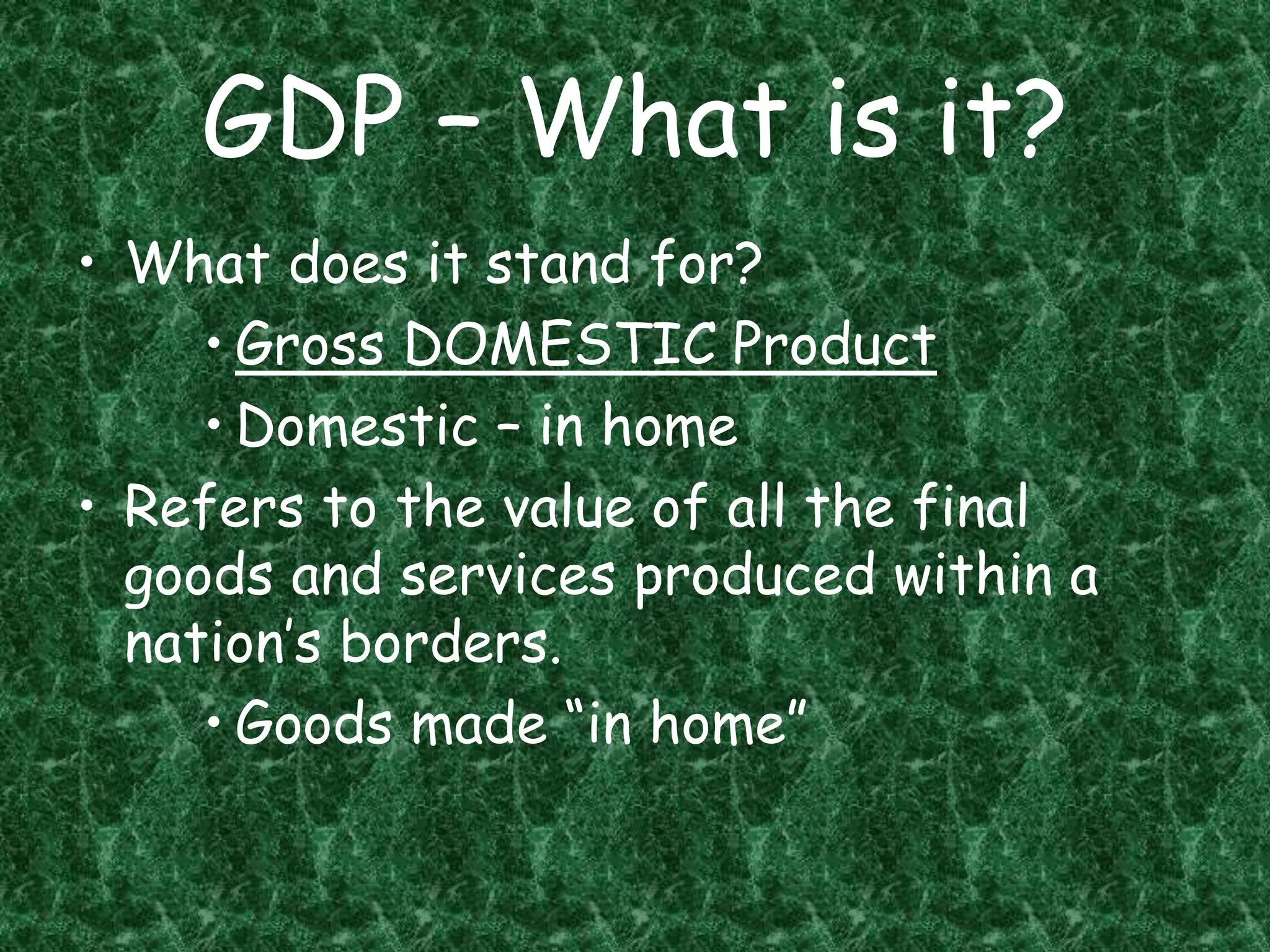 Economics Unit 4 Ch 13 Sec 1-3 GDP vs. GNP.ppt