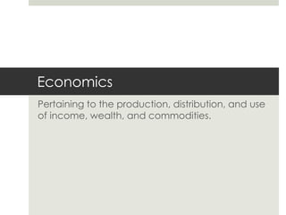 Economics vocabulary | PPT