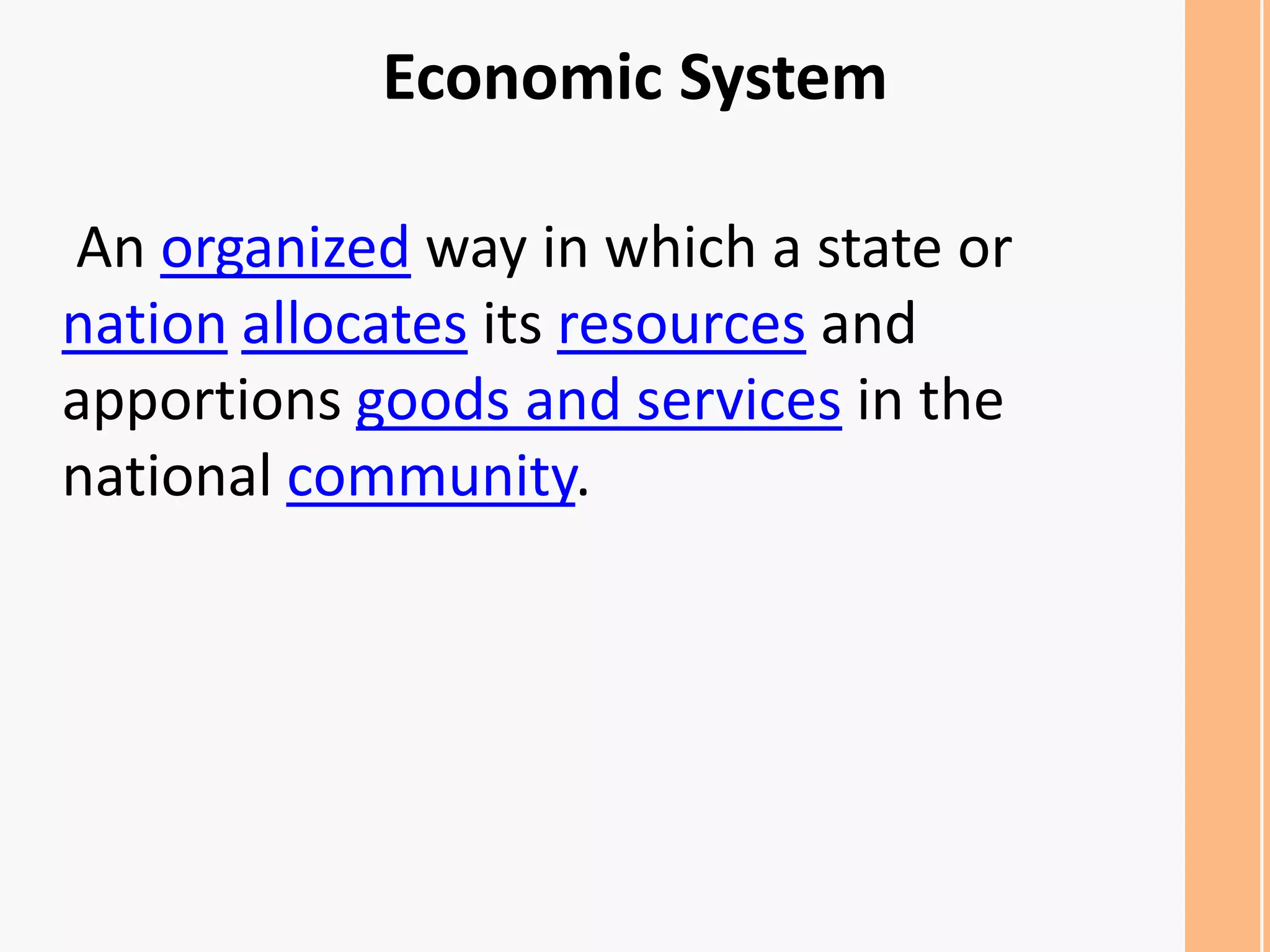 Economic system | PPTX
