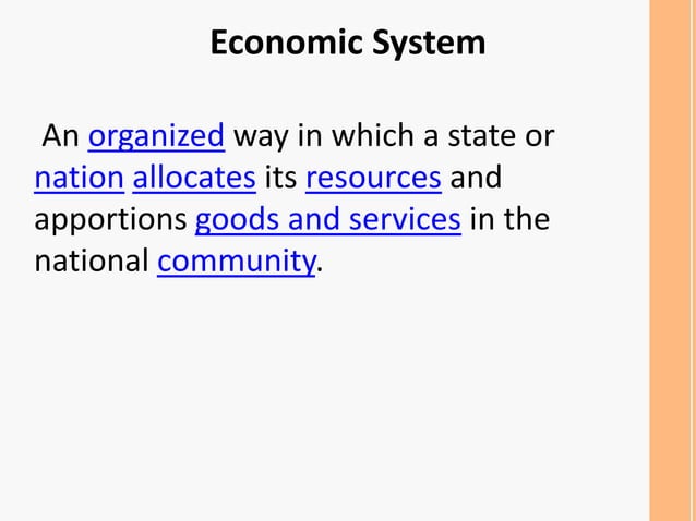 Economic system | PPTX