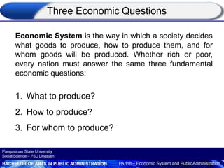 Economicsystem | PPTX