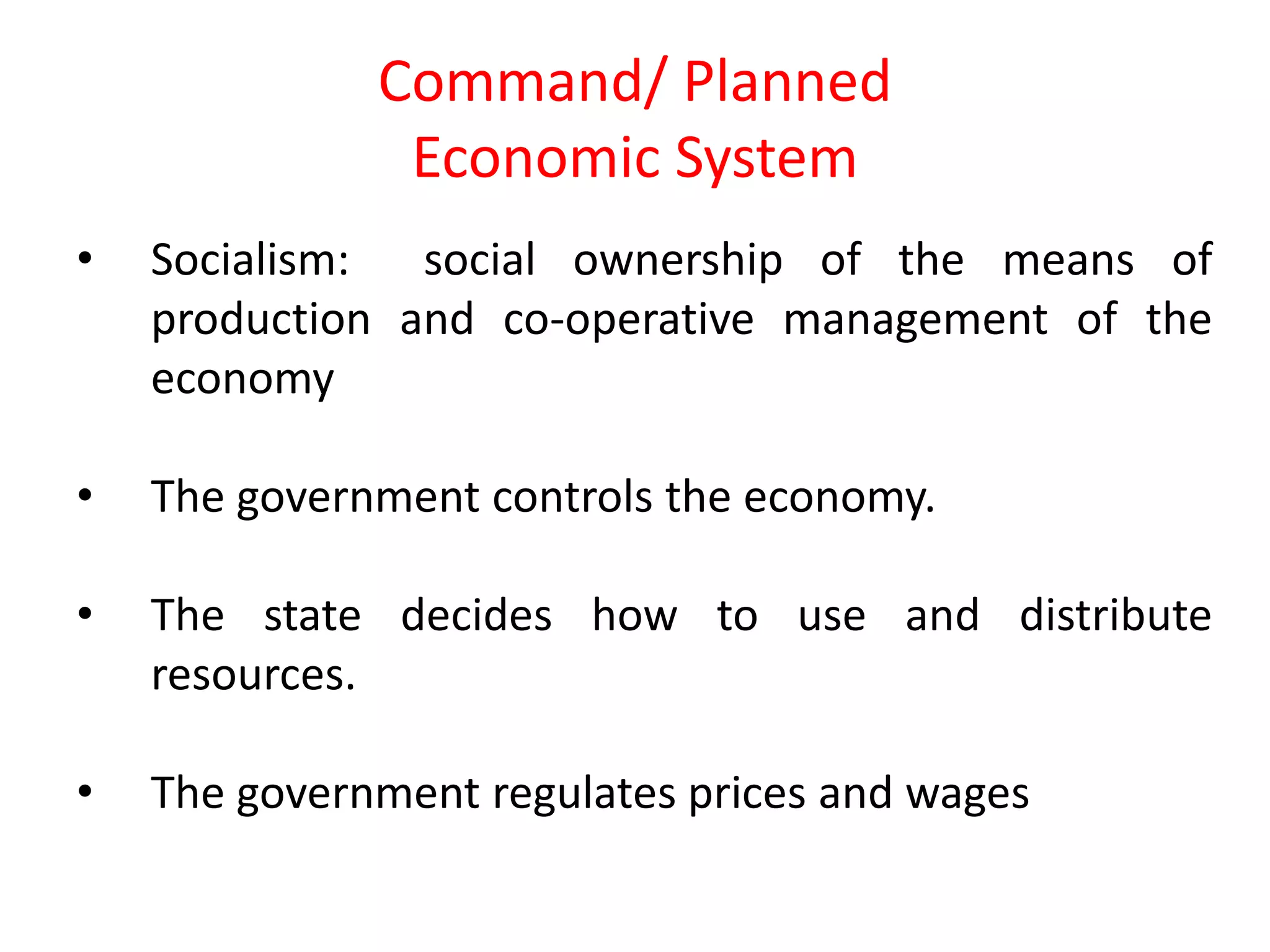 Economic system | PPTX