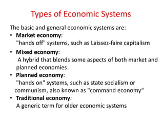 Economic system | PPTX